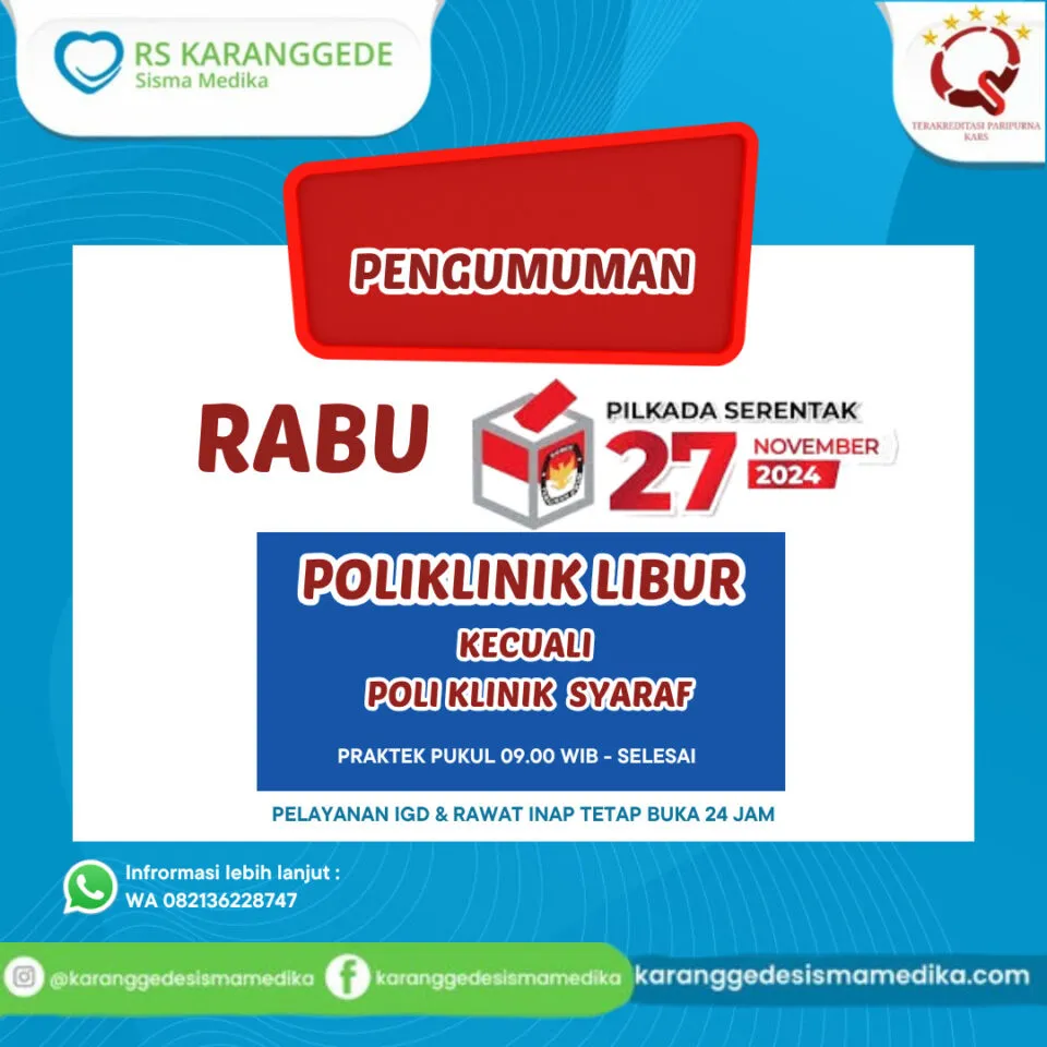 Pengumuman Poliklinik Libur Pilkada Serentak - Rumah Sakit Karanggede ...