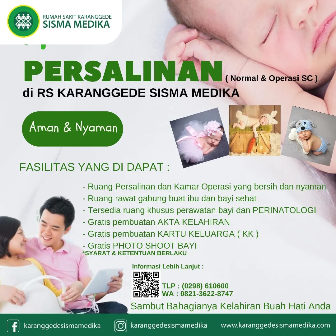 Promo Layanan dan Fasilitas Persalinan - Rumah Sakit Karanggede Sismamedika